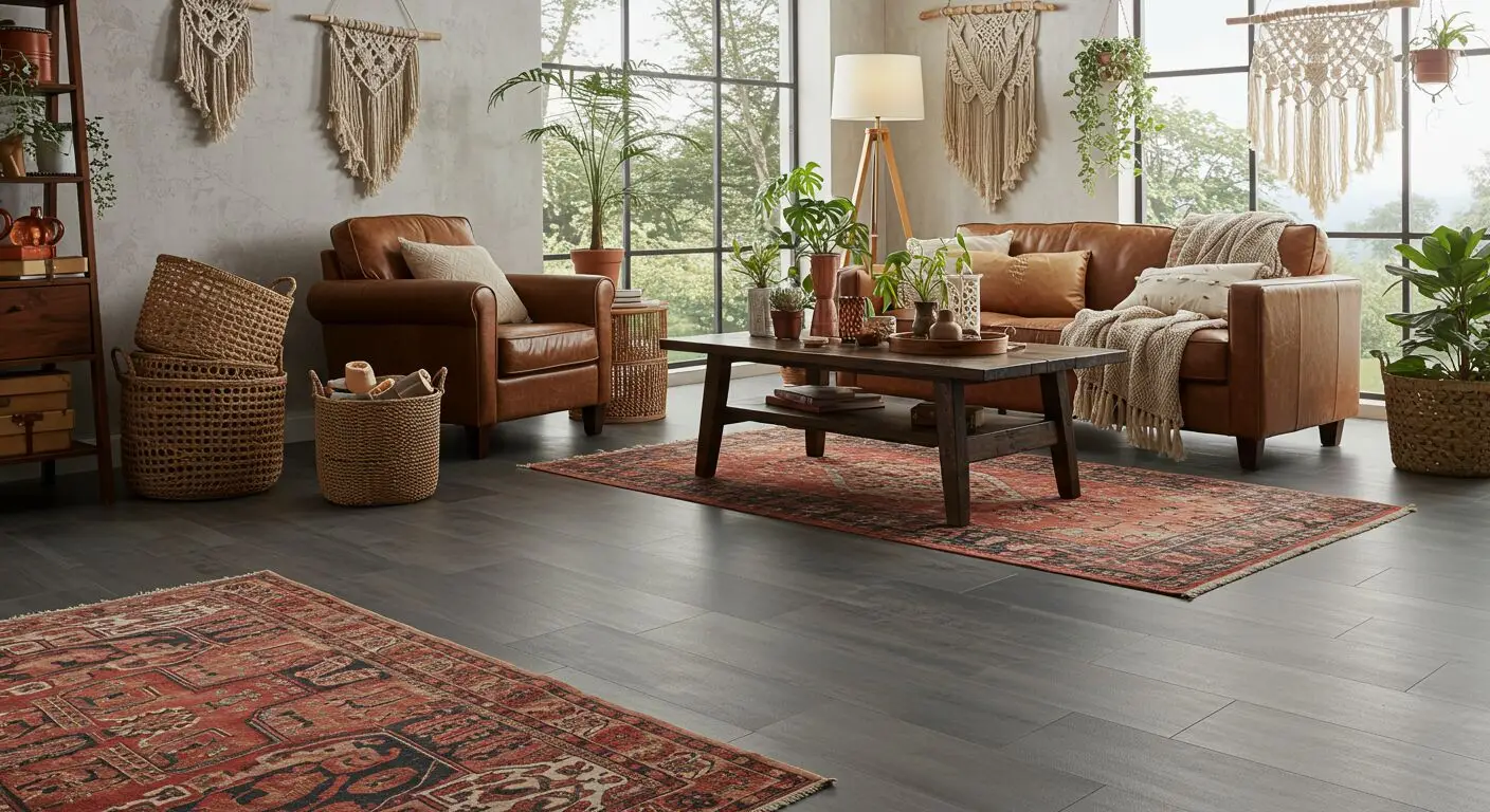 30 Chic Boho Living Room Grey Floor Ideas For Transformation