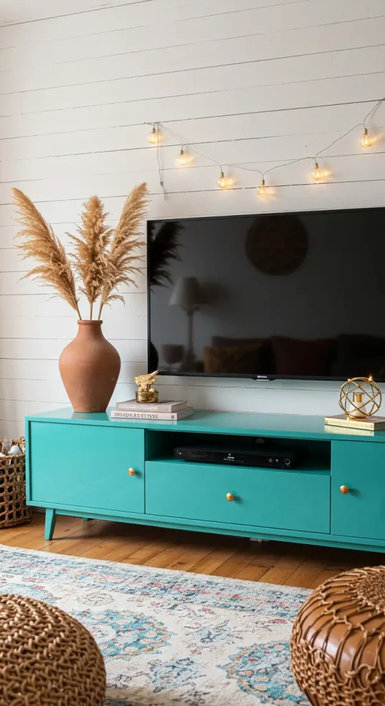 35 Stunning Boho Living Room TV Stands For Stylish Spaces